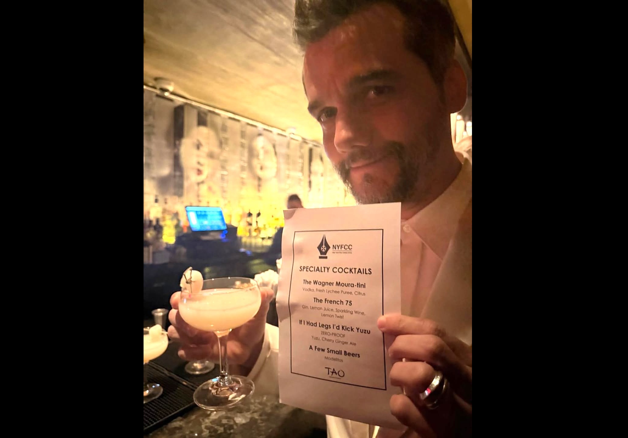 “O Agente Secreto”: Wagner Moura vira nome de drinque em NY | VEJA RIO